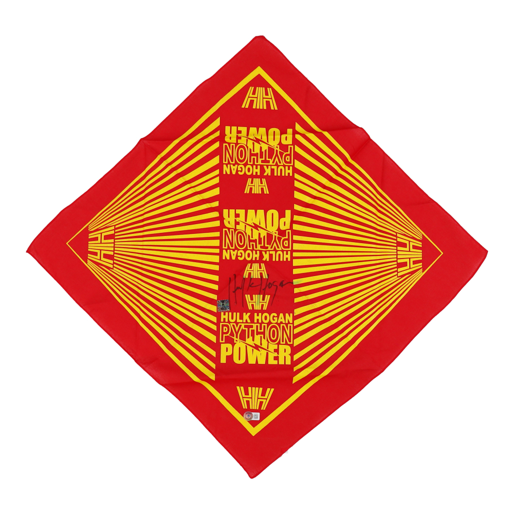 Hulk Hogan Signed Bandana (Beckett) | Pristine Auction