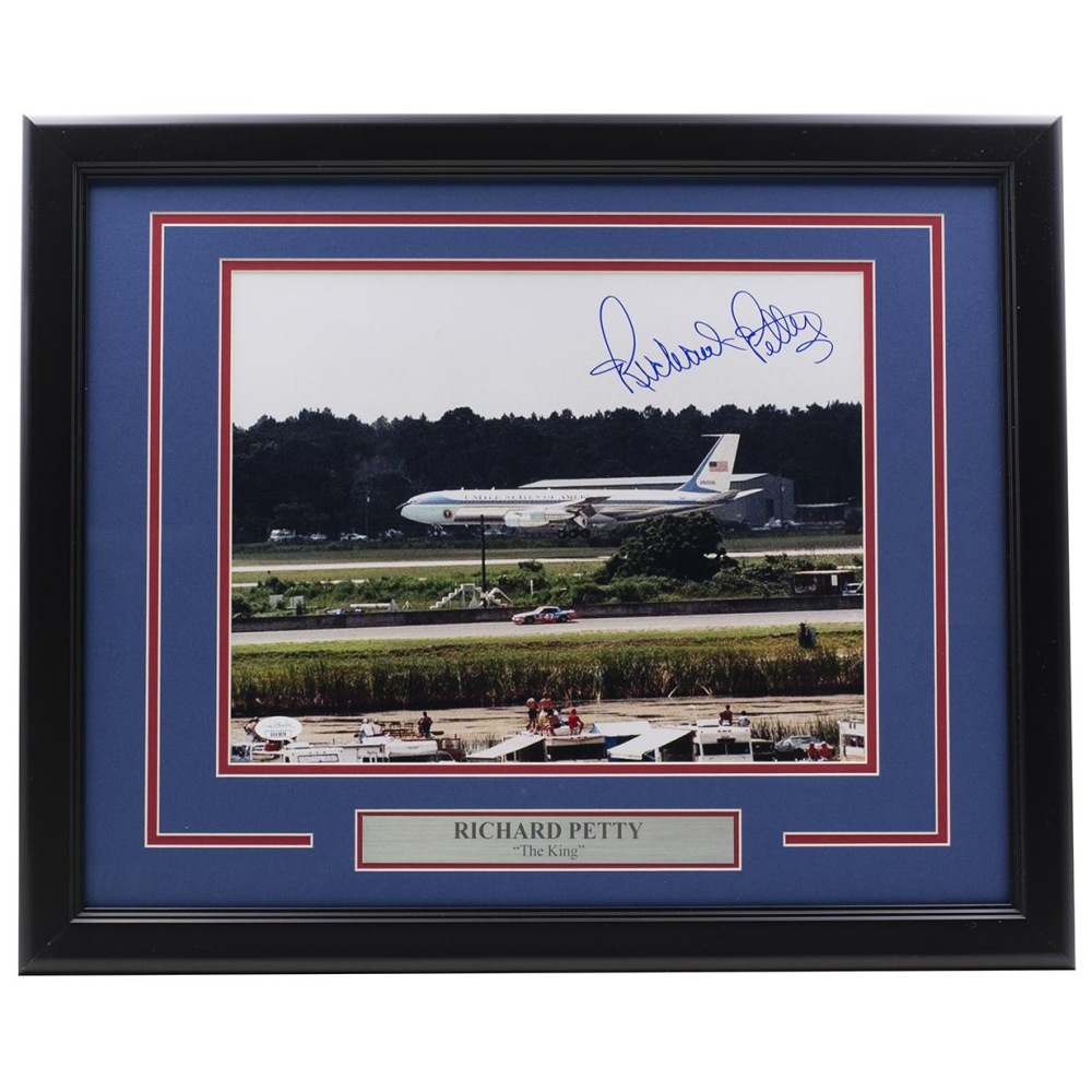 Richard Petty Signed 16x20 Custom Framed Photo Display (JSA) | Pristine ...