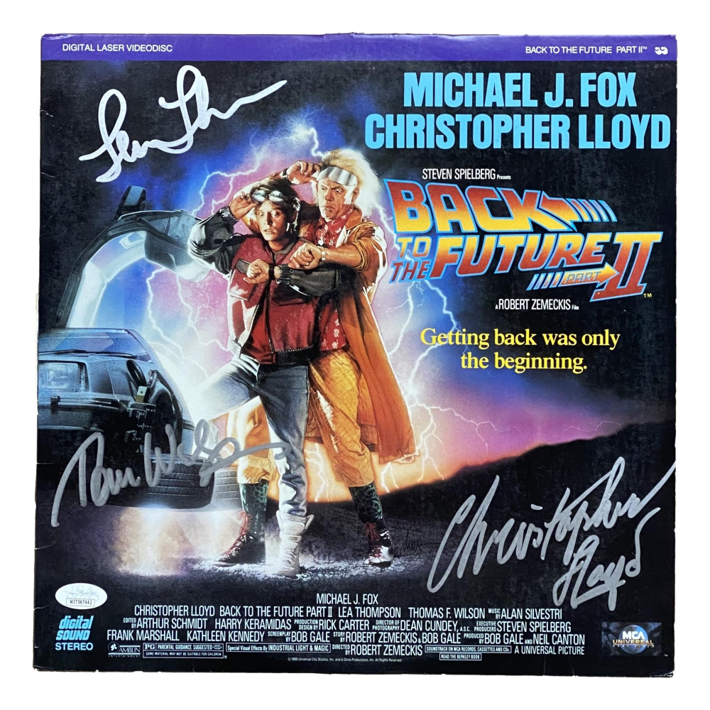 Christopher Lloyd, Thomas Wilson & Lea Thompson Signed "Back To The ...
