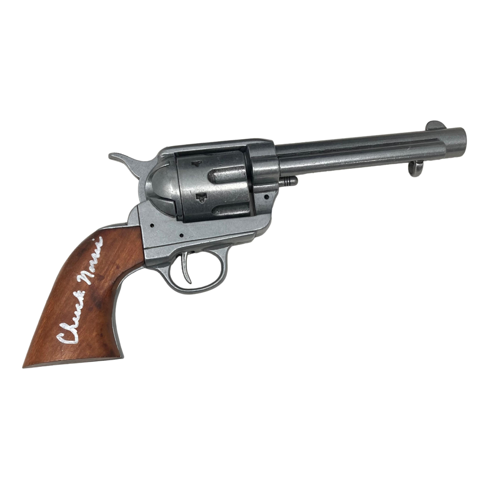 Chuck Norris Signed "Young Guns" Replica Revolver Prop (Radtke ...