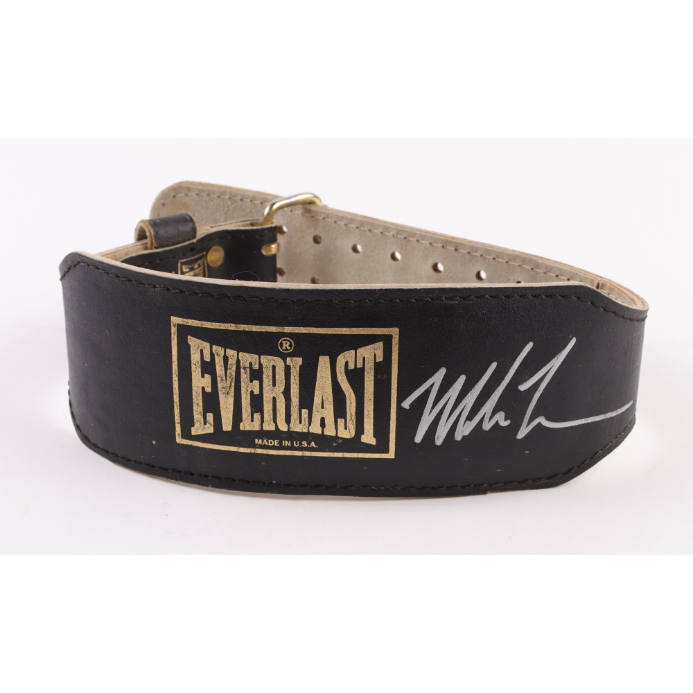Mike Tyson Signed Everlast Leather Training Belt (JSA & Tyson ...