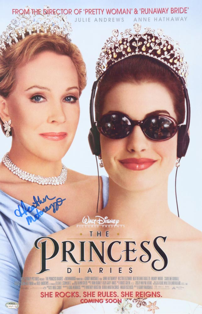 Heather Matarazzo Signed "The Princess Diaries" 11x17 Photo (Schwartz ...