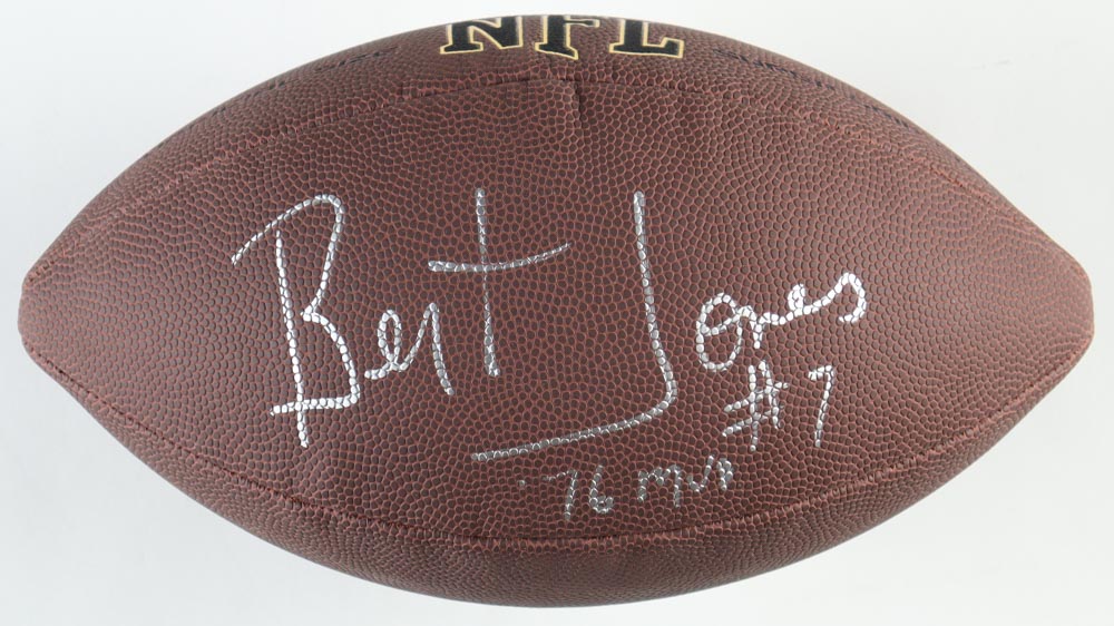 Bert Jones Signed NFL Football Inscribed "76 MVP" (Schwartz) | Pristine Auction