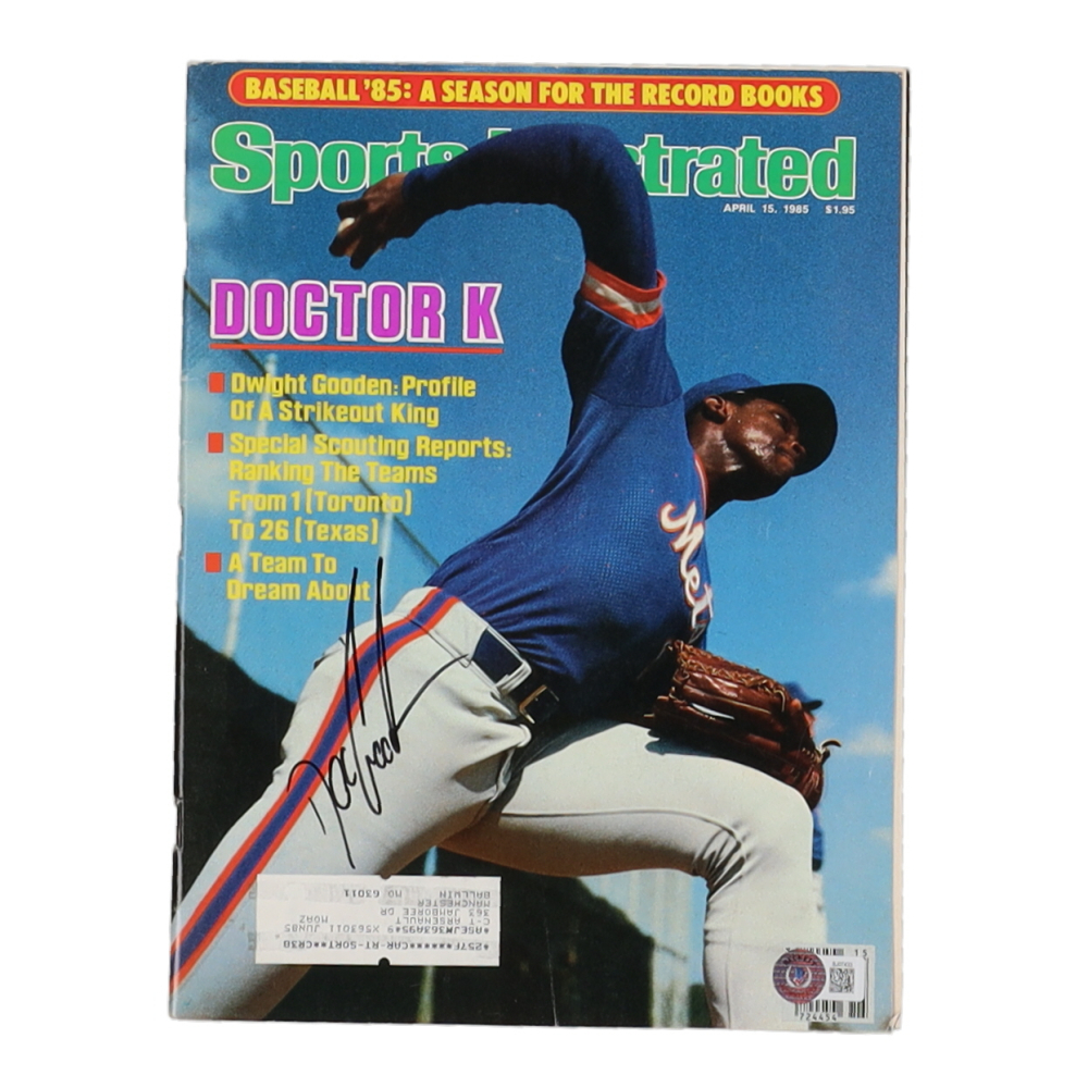 Dwight "Doc" Gooden Signed 1985 "Sports Illustrated" Magazine (Beckett) | Pristine Auction