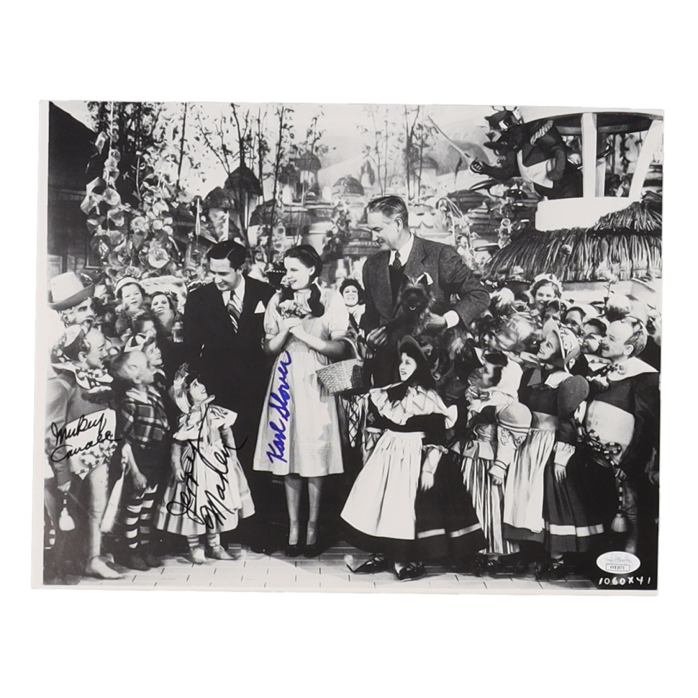 Mickey Carroll, Jerry Maren & Karl Slover Signed "The Wizard of Oz ...