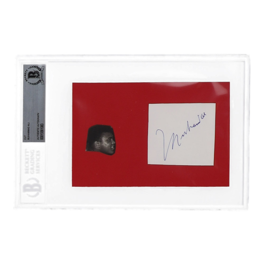 Muhammad Ali Signed Cut Collage (BGS) | Pristine Auction