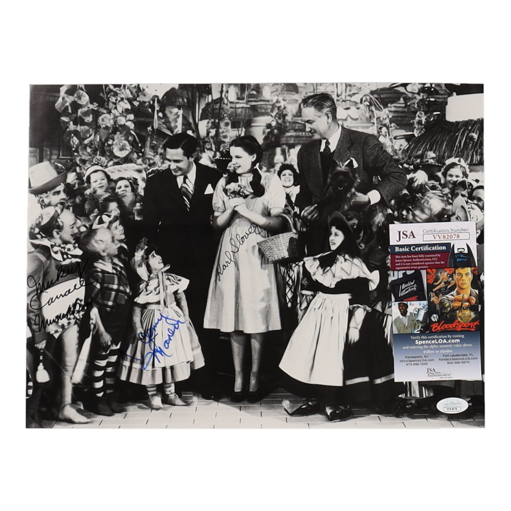Mickey Carroll, Jerry Maren & Karl Slover Signed "The Wizard of Oz ...