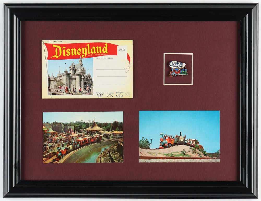 Disneyland Casey Jr. Train ride with 1955 original on-site postcard ...