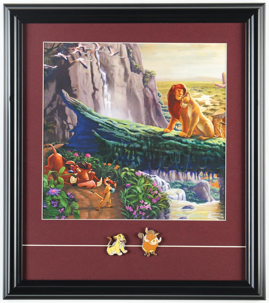 Thomas Kinkade Walt Disney's "The Lion King" Custom Framed Print ...