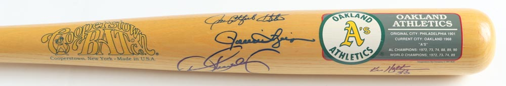 Cooperstown Athletics Baseball Bat Signed By (4) With Ken Holtzman, Jim ...