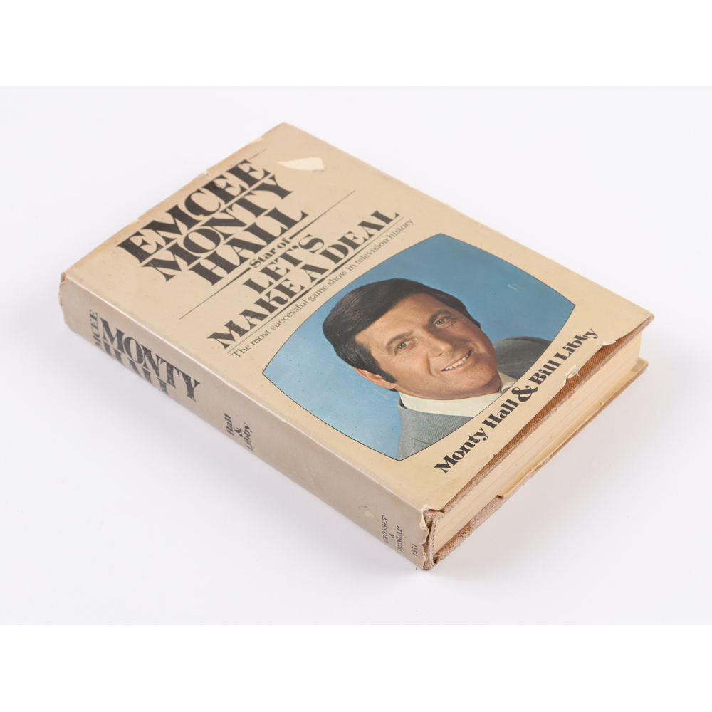 Monty Hall Signed "Joy In Mudville" Hardcover Book Inscribed "1999 ...