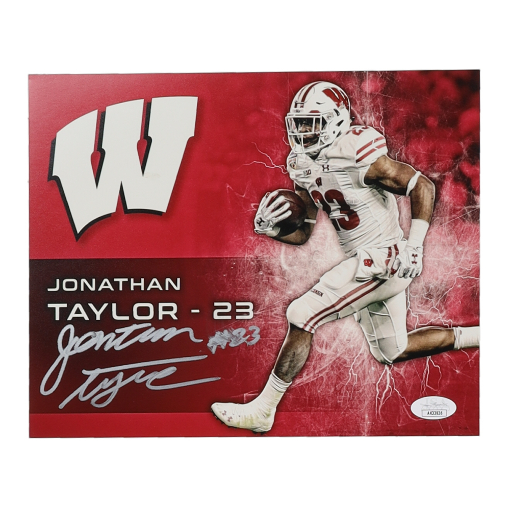 Jonathan Taylor Signed Wisconsin Badgers 8x10 Photo (JSA) | Pristine ...