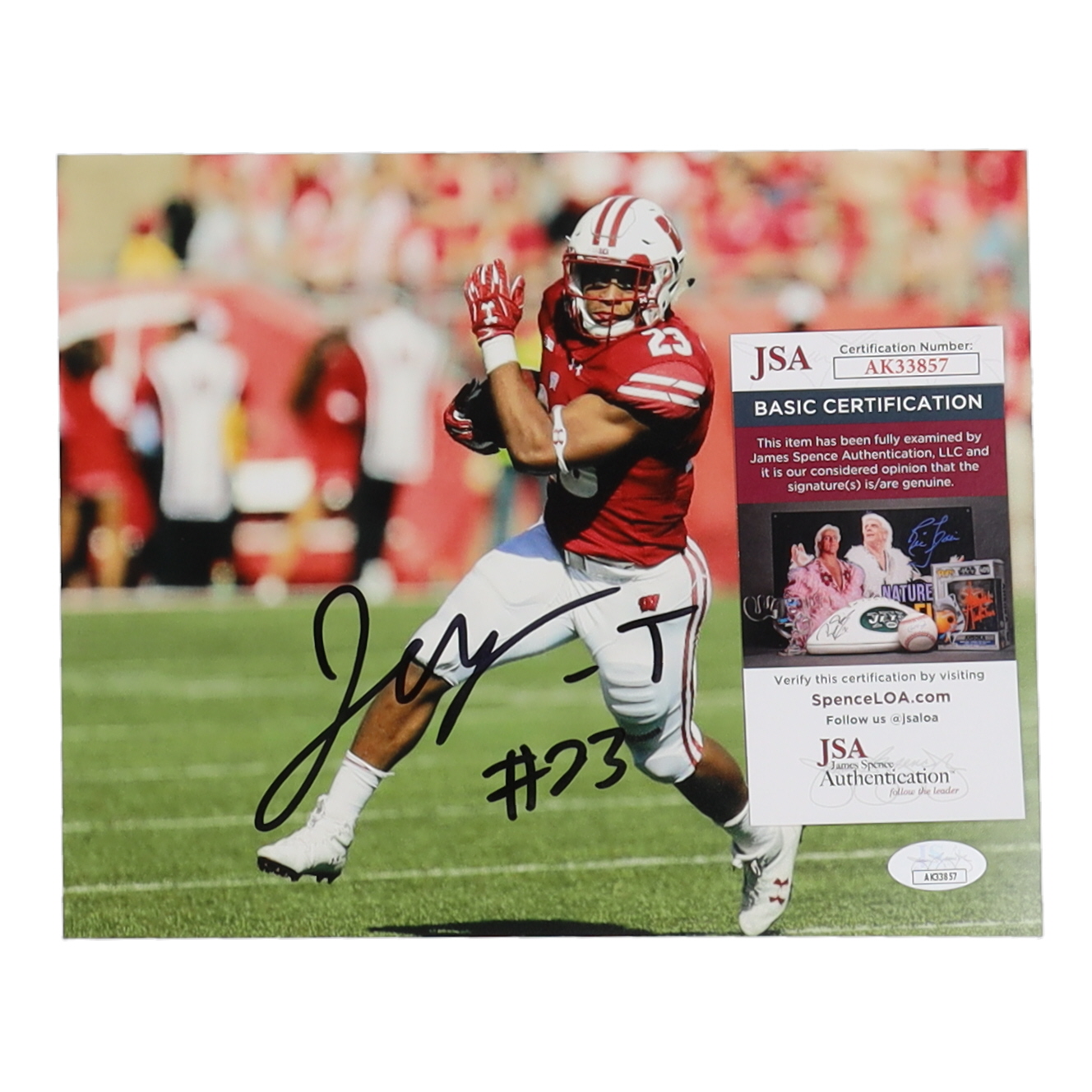 Jonathan Taylor Signed Wisconsin Badgers 8x10 Photo (JSA) | Pristine ...
