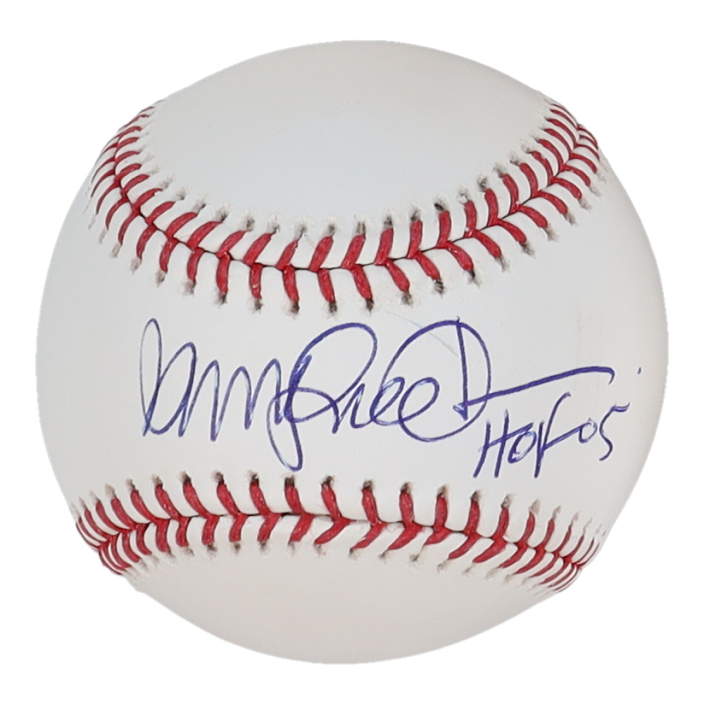 Ryne Sandberg Signed OML Baseball Inscribed "HOF 05" (Schwartz Sports ...
