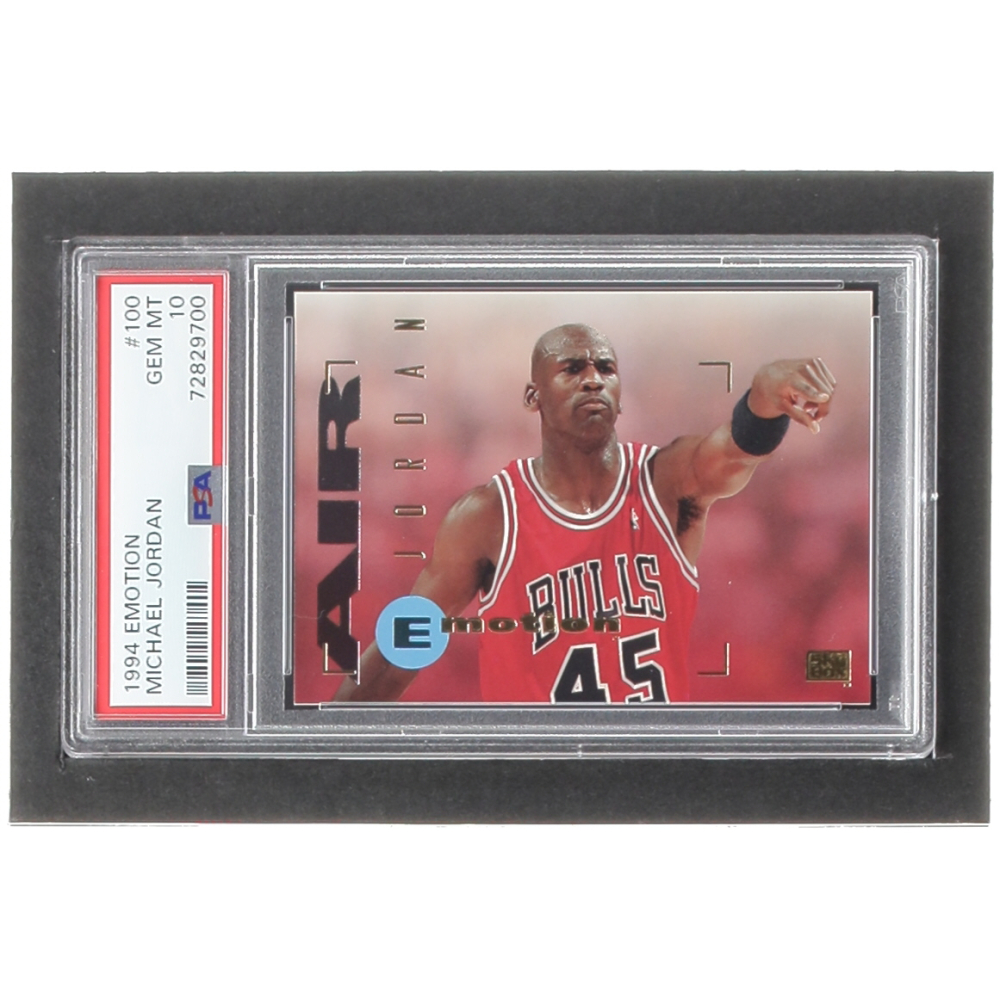 Michael Jordan 1994-95 Emotion #100 (PSA 10) | Pristine Auction