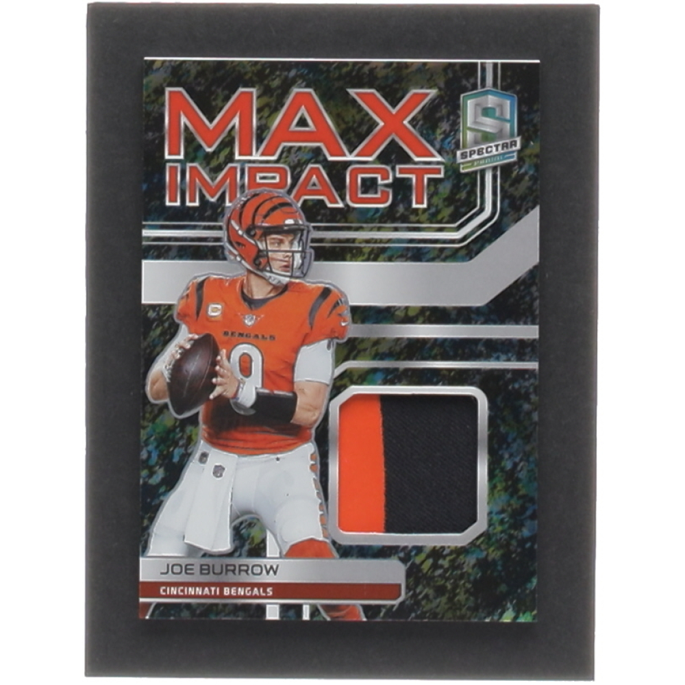 Joe Burrow 2022 Panini Spectra Max Impact Materials Neon Splatter #37 ...