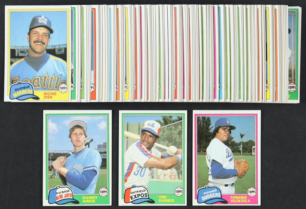 1981 Topps Traded Complete Set Of (132) Baseball Cards With Danny Ainge