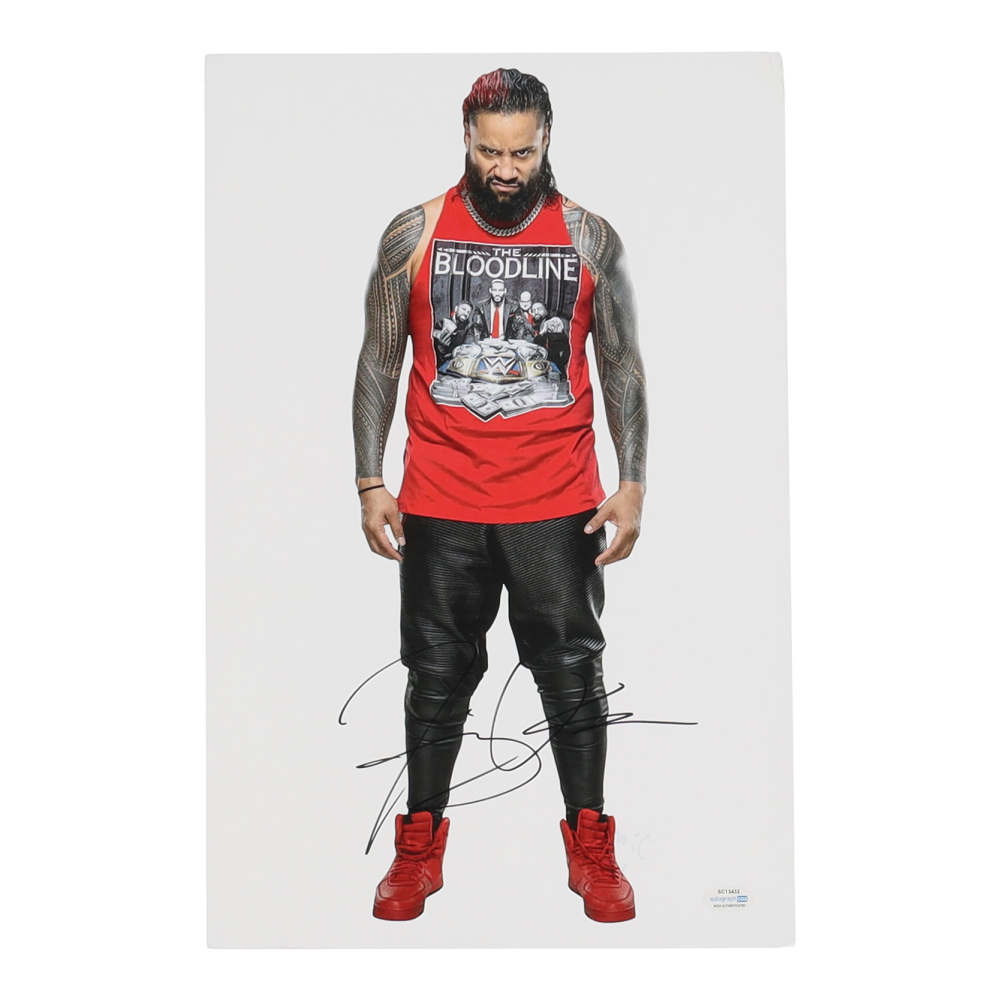 Jimmy Uso Signed WWE 11x17 Photo (ACOA) | Pristine Auction