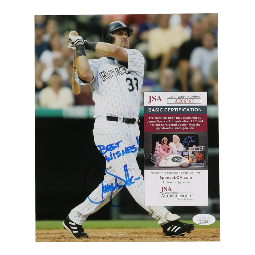 Larry Walker Signed Expos 8x10 Photo Inscribed "Best Wishes!" (JSA ...