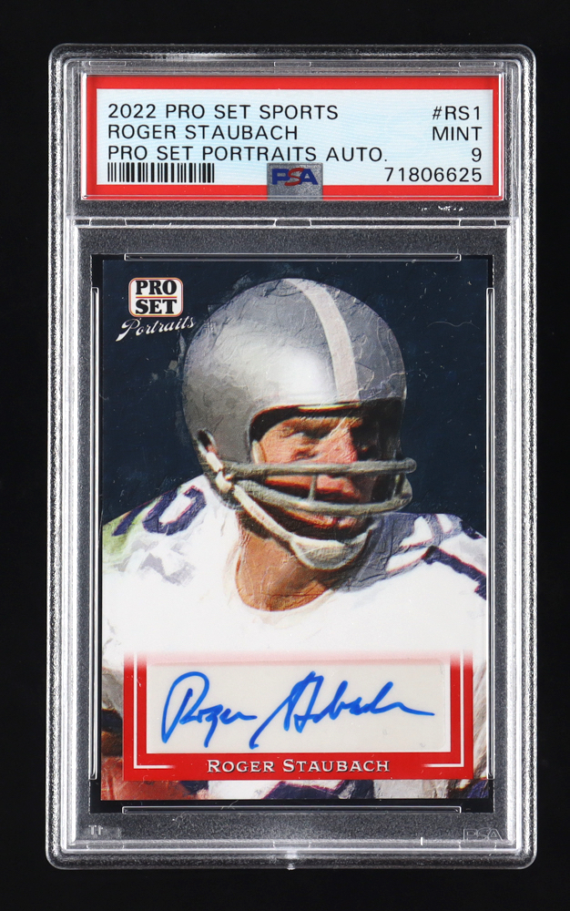 Roger Staubach 2022 Pro Set Sports Portraits Auto (PSA 9) | Pristine ...