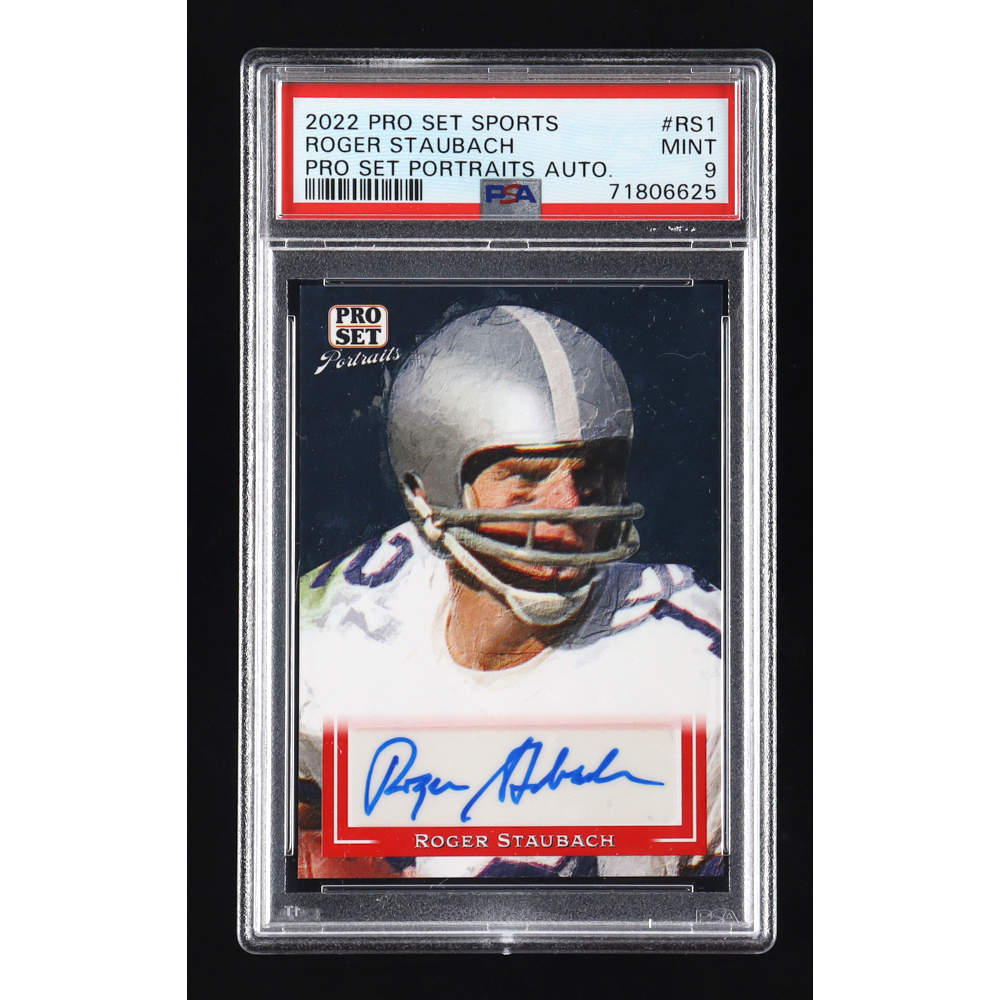 Roger Staubach 2022 Pro Set Sports Portraits Auto (PSA 9) | Pristine ...
