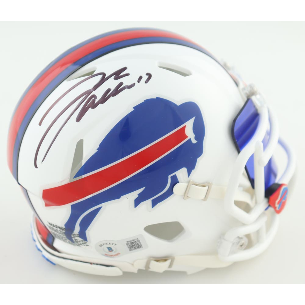 Josh Allen Signed Bills Speed Mini Helmet With Visor (Beckett ...