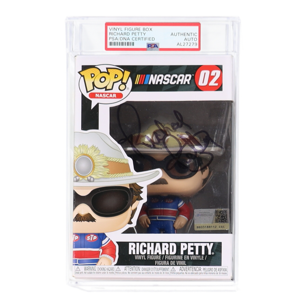 Richard Petty Signed NASCAR #02 Funko Pop! Vinyl Figure (PSA ...