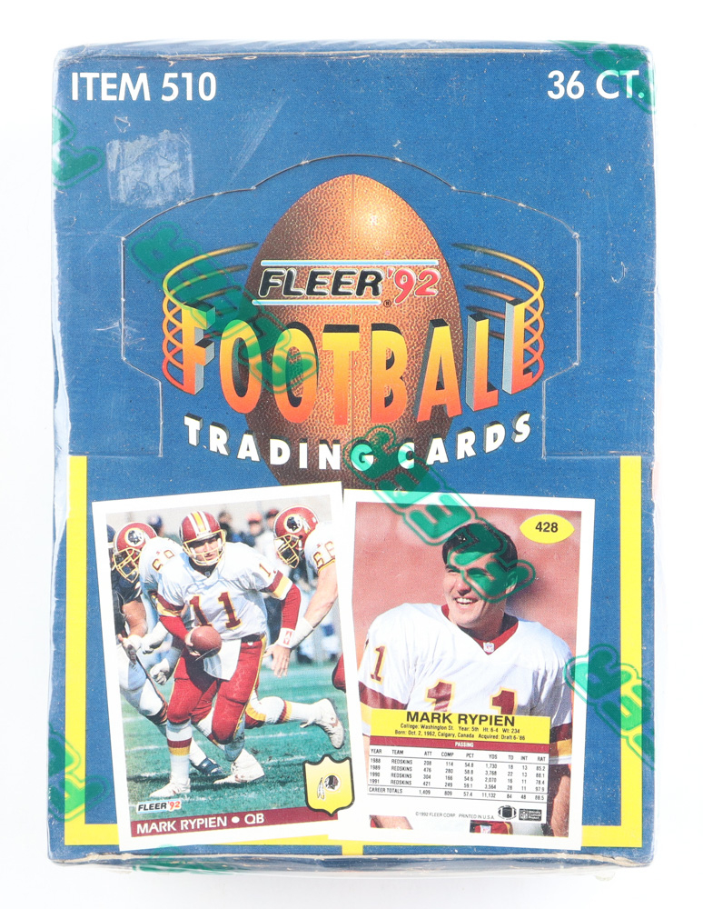 1992 Fleer Football Wax Box of (36) Packs | Pristine Auction