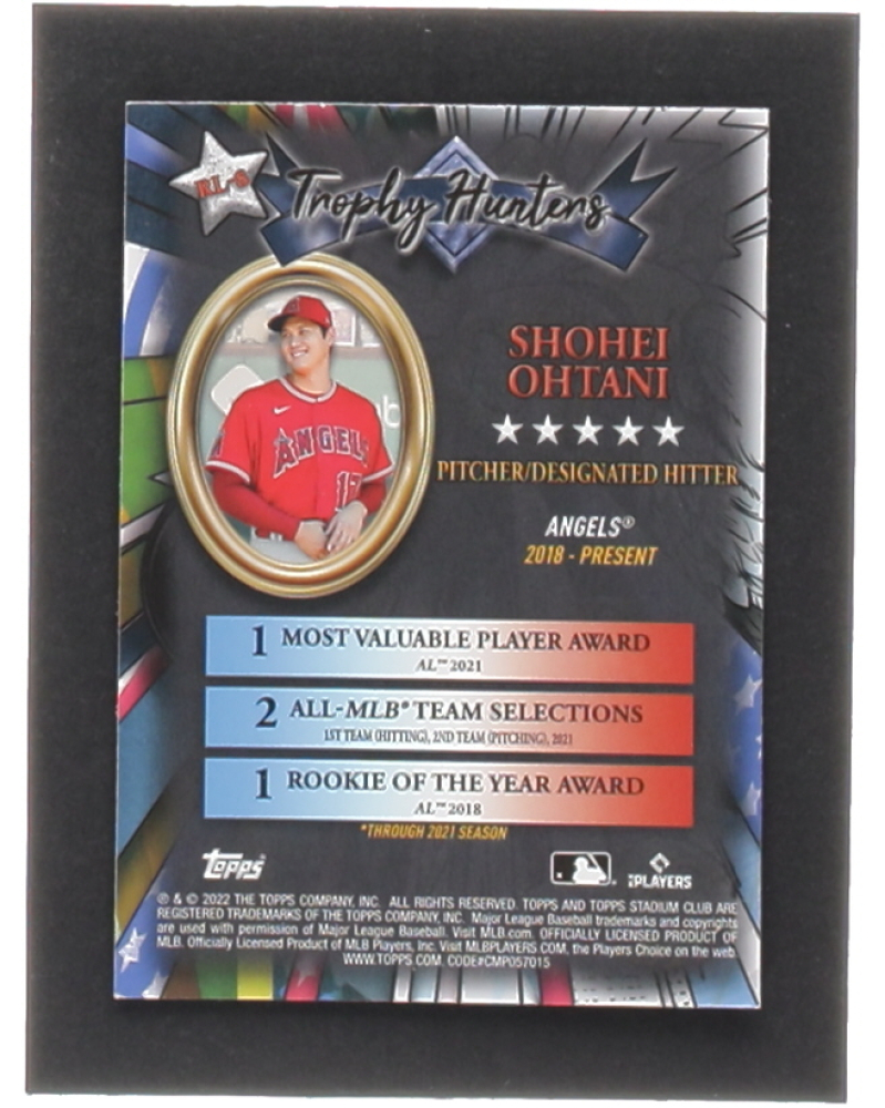 Shohei Ohtani 2022 Stadium Club Chrome Trophy Hunters #RL8 | Pristine ...