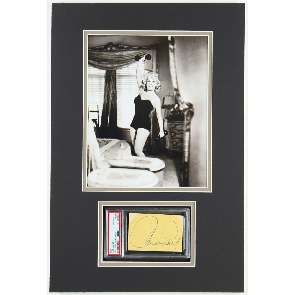 Mae West Signed Custom Matted Cut Display (PSA) | Pristine Auction