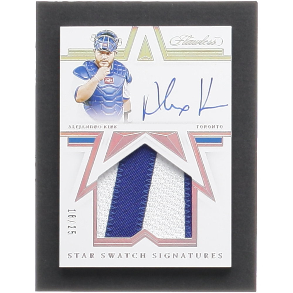 Alejandro Kirk 2021 Panini Flawless Star Swatch Signatures #24 #18/25 ...