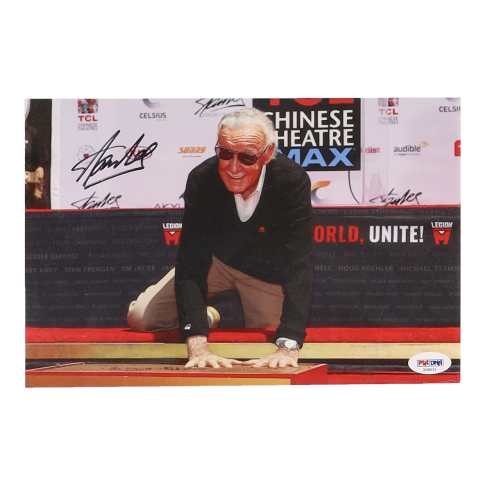 Stan Lee Signed 7x10 Photo (PSA) | Pristine Auction