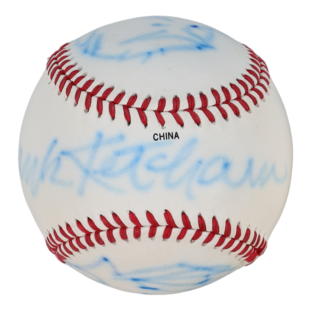 Hank Ketcham Signed Little League Baseball With Hand-Drawn Sketch ...