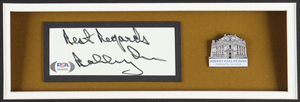 Bobby Orr Signed Bruins Custom Framed Cut Display with Jersey & Hall Of ...