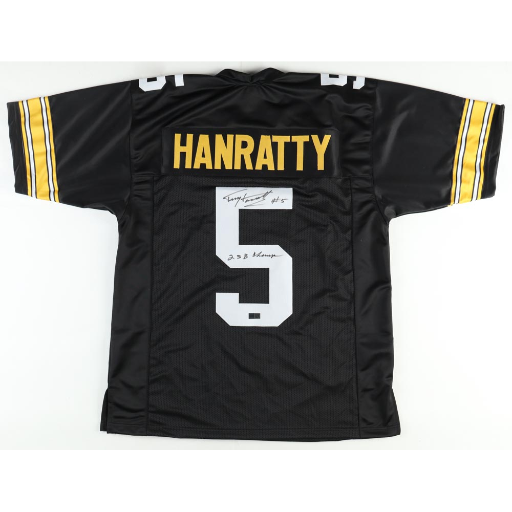 Terry Hanratty Signed Jersey Inscribed " 2 SB Champs" (TSE) | Pristine ...