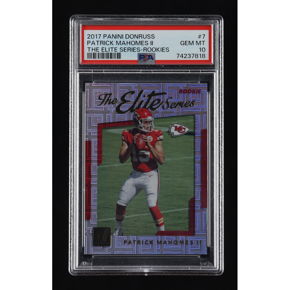 Patrick Mahomes II 2017 Donruss The Elite Series Rookies #7 RC (PSA 10) | Pristine Auction