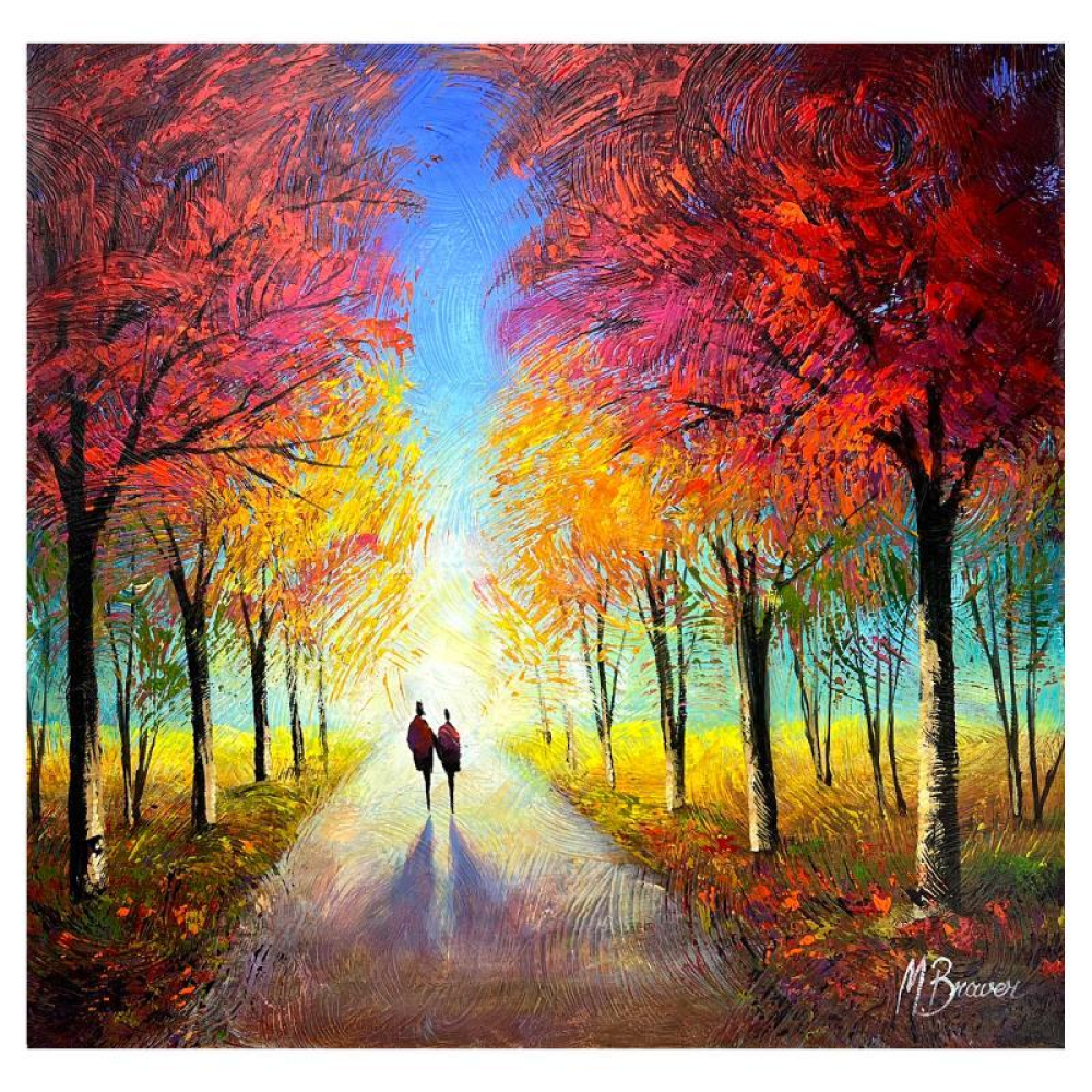 Mark Braver Signed "Untitled" 20x20 Original Painting on Canvas (PA ...