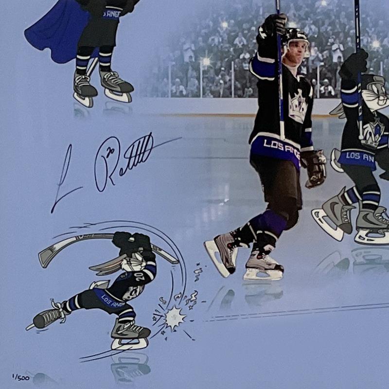 Luc Robitaille Signed "Bugs Rabitaille" LE 25x22 Custom Framed Hand ...