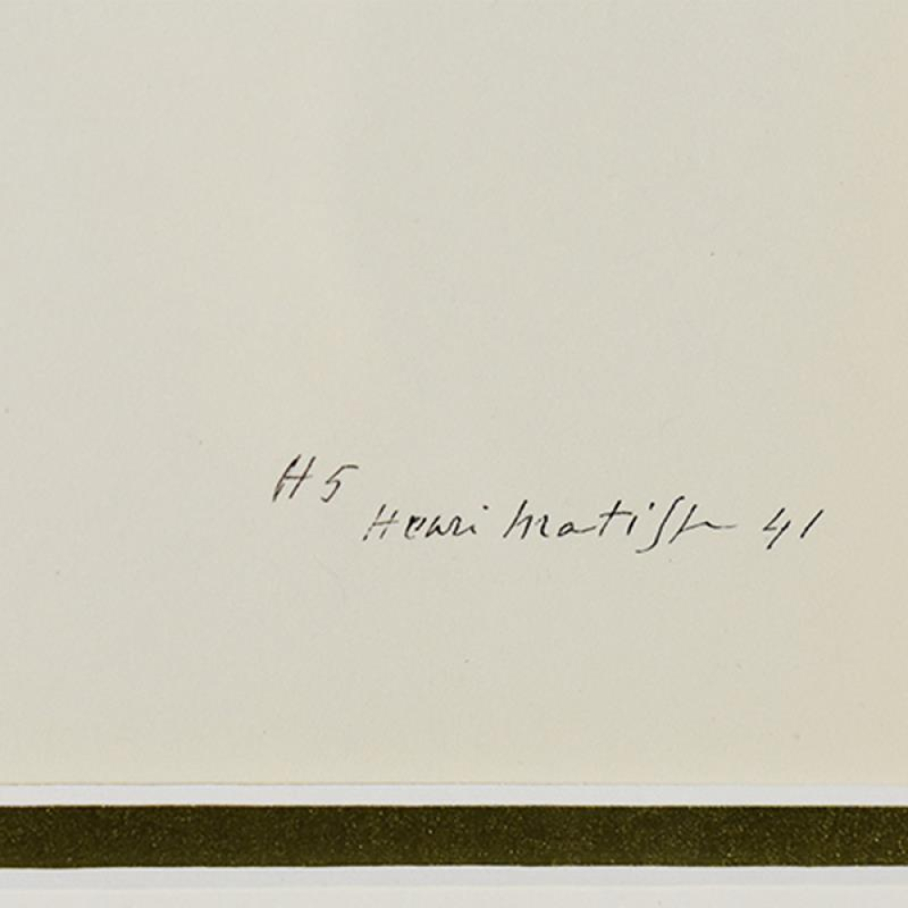 Henri Matisse Signed Custom Framed Lithograph (PA) | Pristine Auction