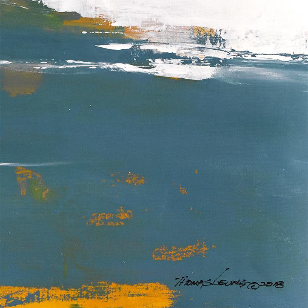 Thomas Leung Signed "Seaside" 31x39 Original Oil Painting on Canvas (PA ...