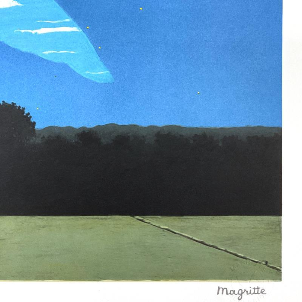 Rene Magritte "Le Retour (The Return)" LE 36x29 Custom Framed ...