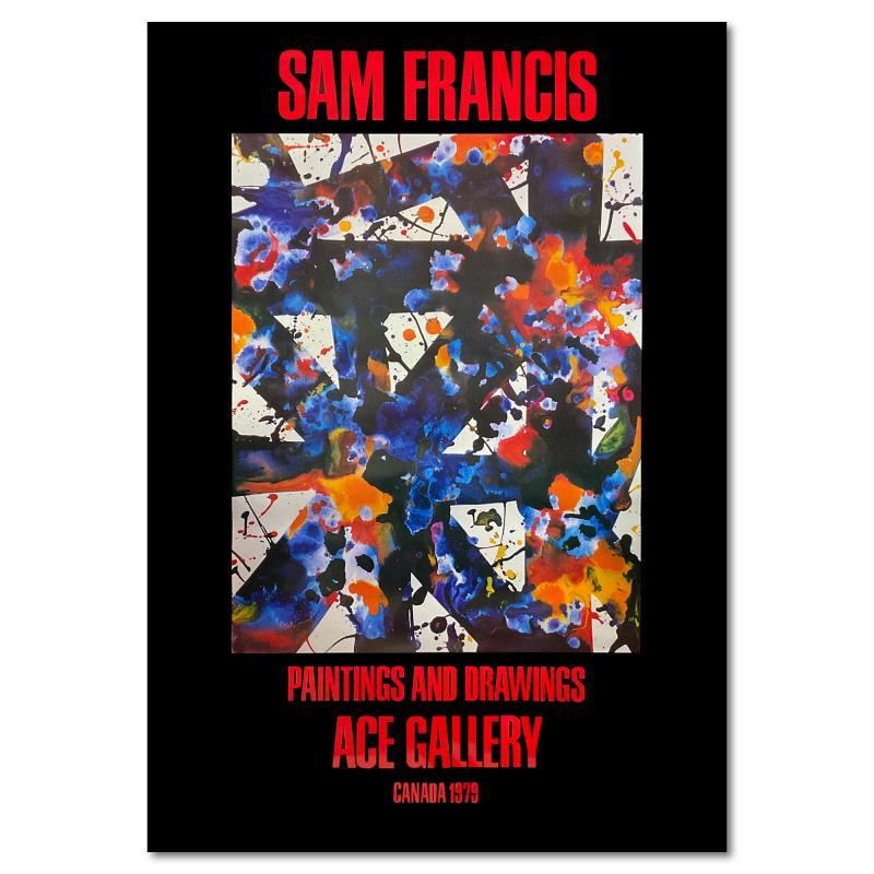 Sam Francis "Paintings and Drawings" 40x58 1979 Vintage Poster from Ace ...