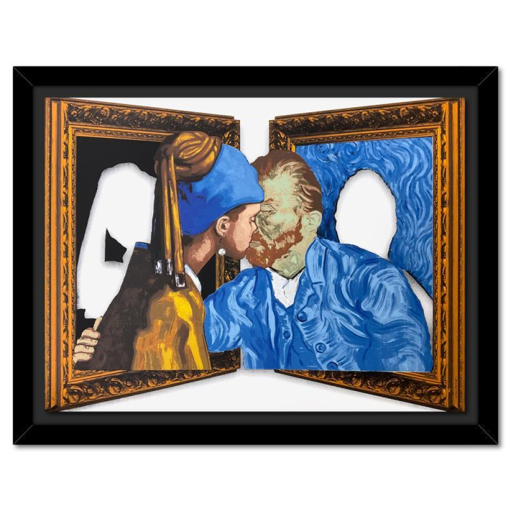 Hijack Signed "Kissing Booth" LE 36x26 Custom Framed Screen (PA ...