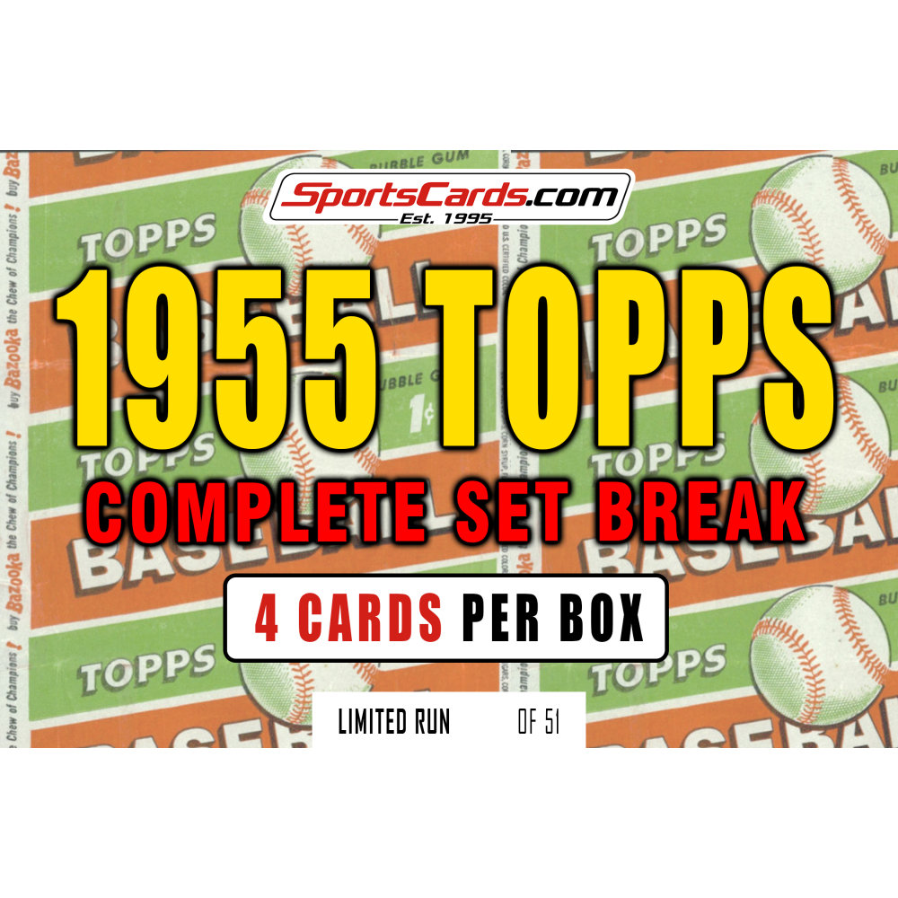 1955 Topps Baseball Complete Set Break - 4 Cards Per Box! | Pristine 