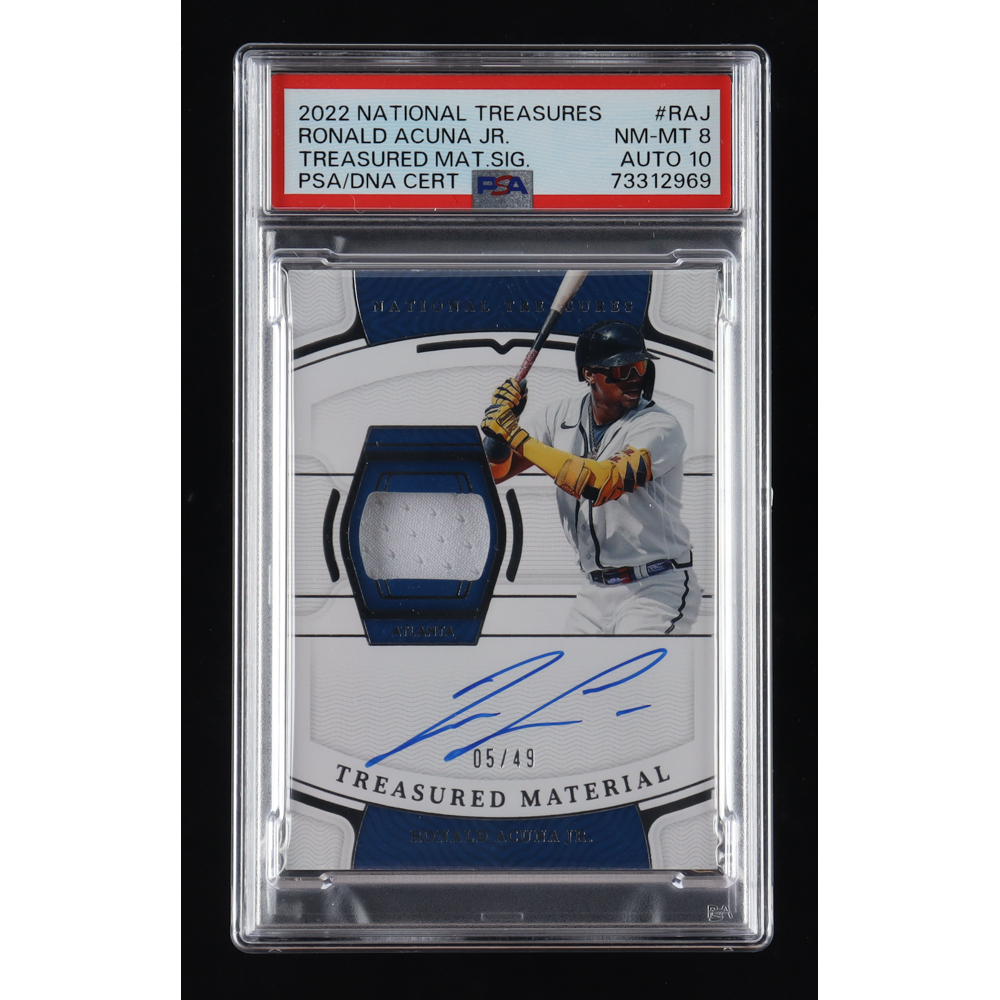 Ronald Acuna Jr. 2022 Panini National Treasures Treasured Material ...