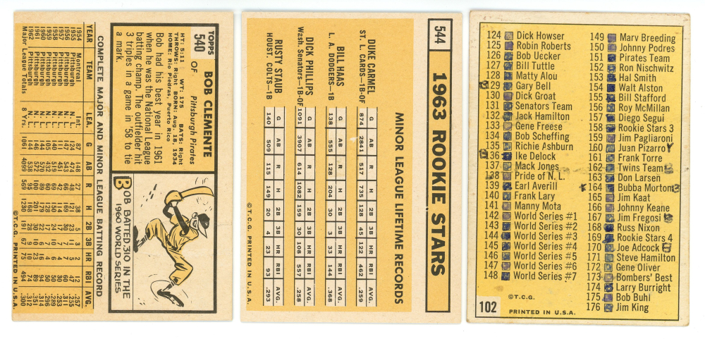 1963 TOPPS BASEBALL COMPLETE SET BREAK - 8 CARDS PER BOX! | Pristine ...