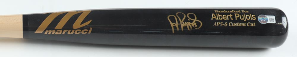 Albert Pujols Signed Marucci Player Model Baseball Bat (Beckett ...
