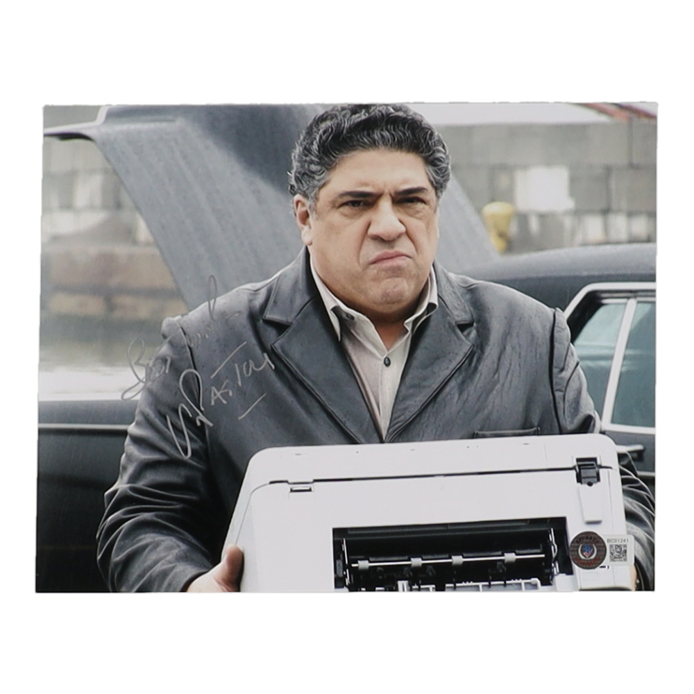Vincent Pastore Signed "The Sopranos" 8x10 Photo Inscribed "Best Wishes ...