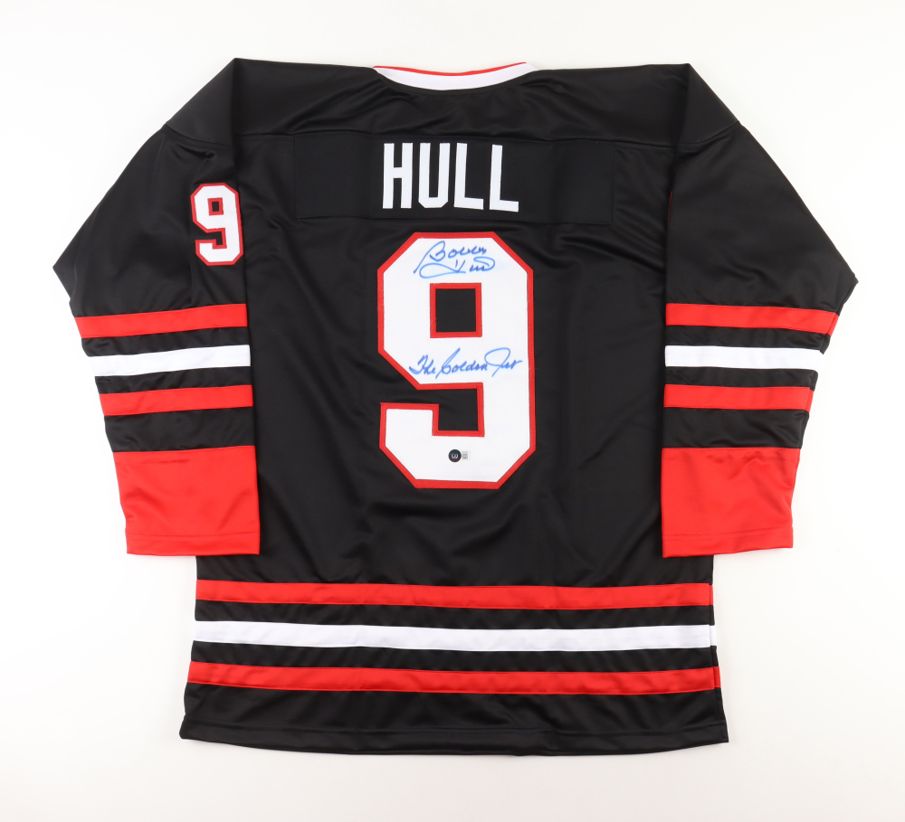 Bobby Hull Signed Jersey Inscribed "'The Golden Jet" (Beckett ...