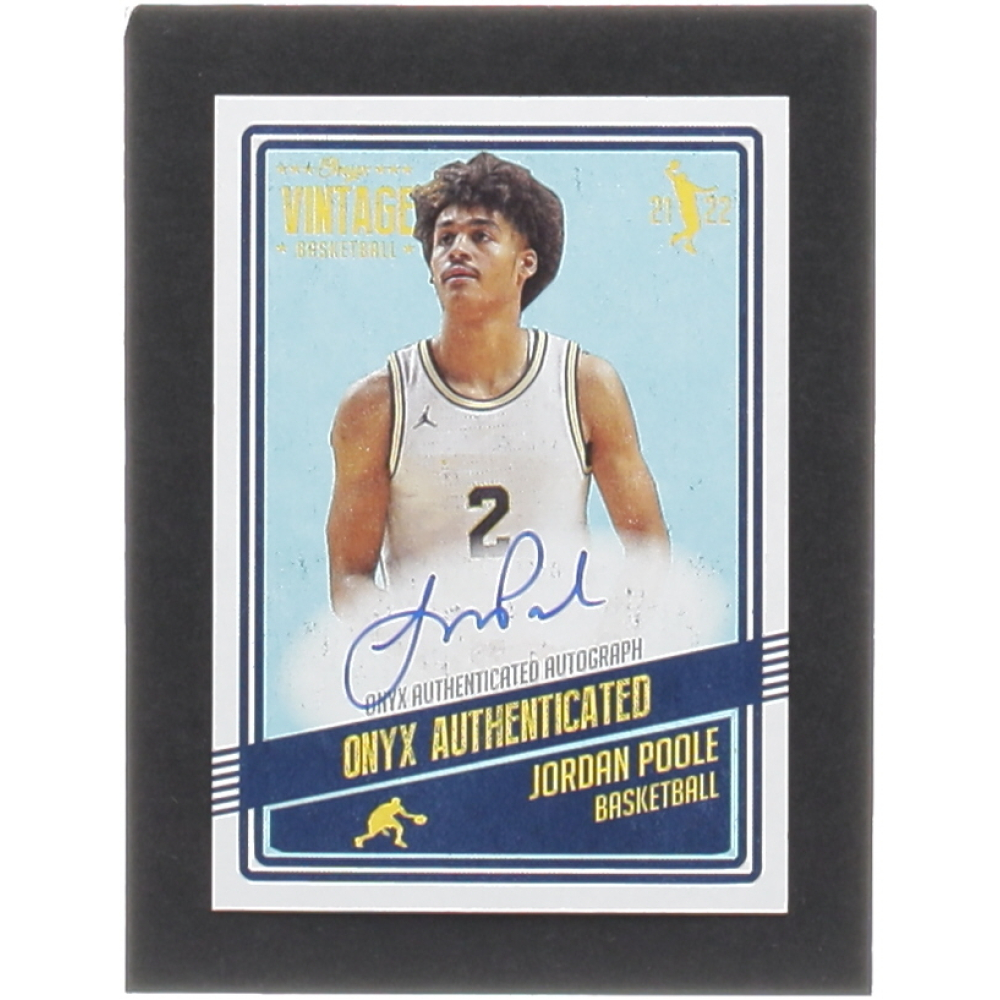 Jordan Poole 2021 Onyx Vintage Autographs #VAJP | Pristine Auction